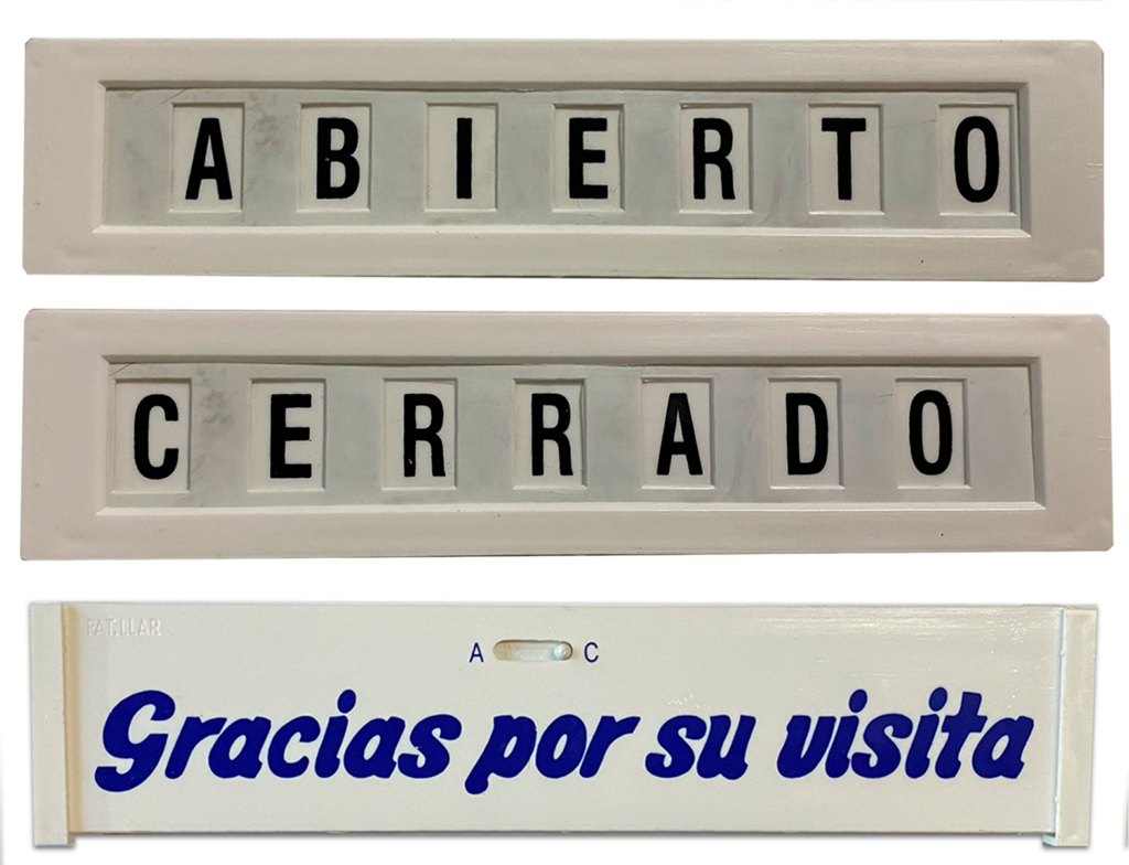 ROTULO CERRADO ABIERTO MOVIBLE - Ferpasa