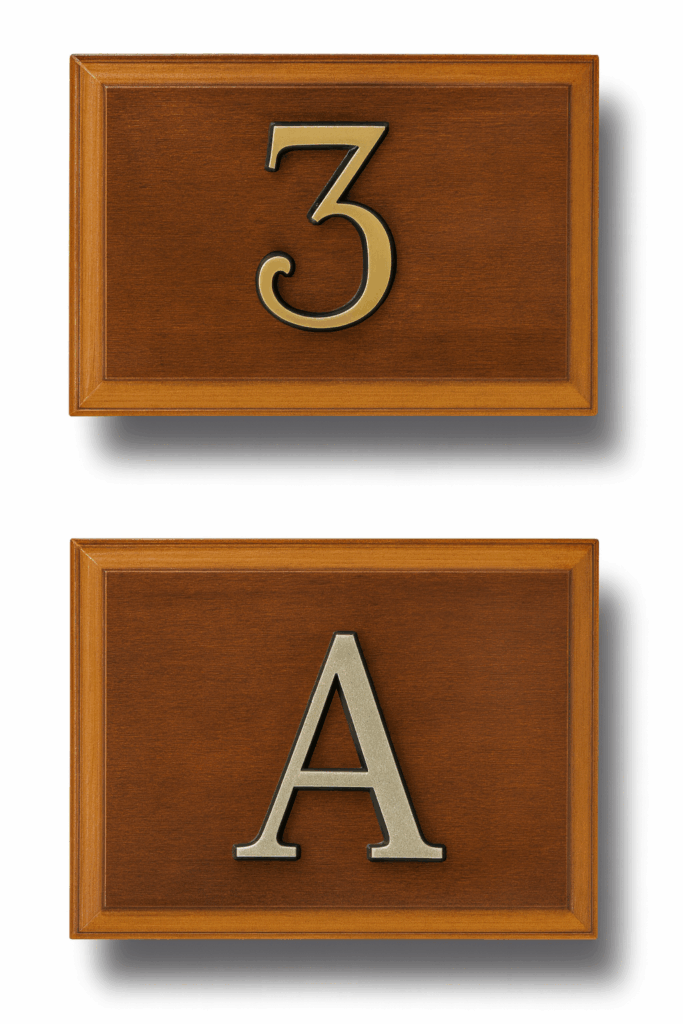 Rótulos Madera Puerta (110x80 mm) - Ferpasa
